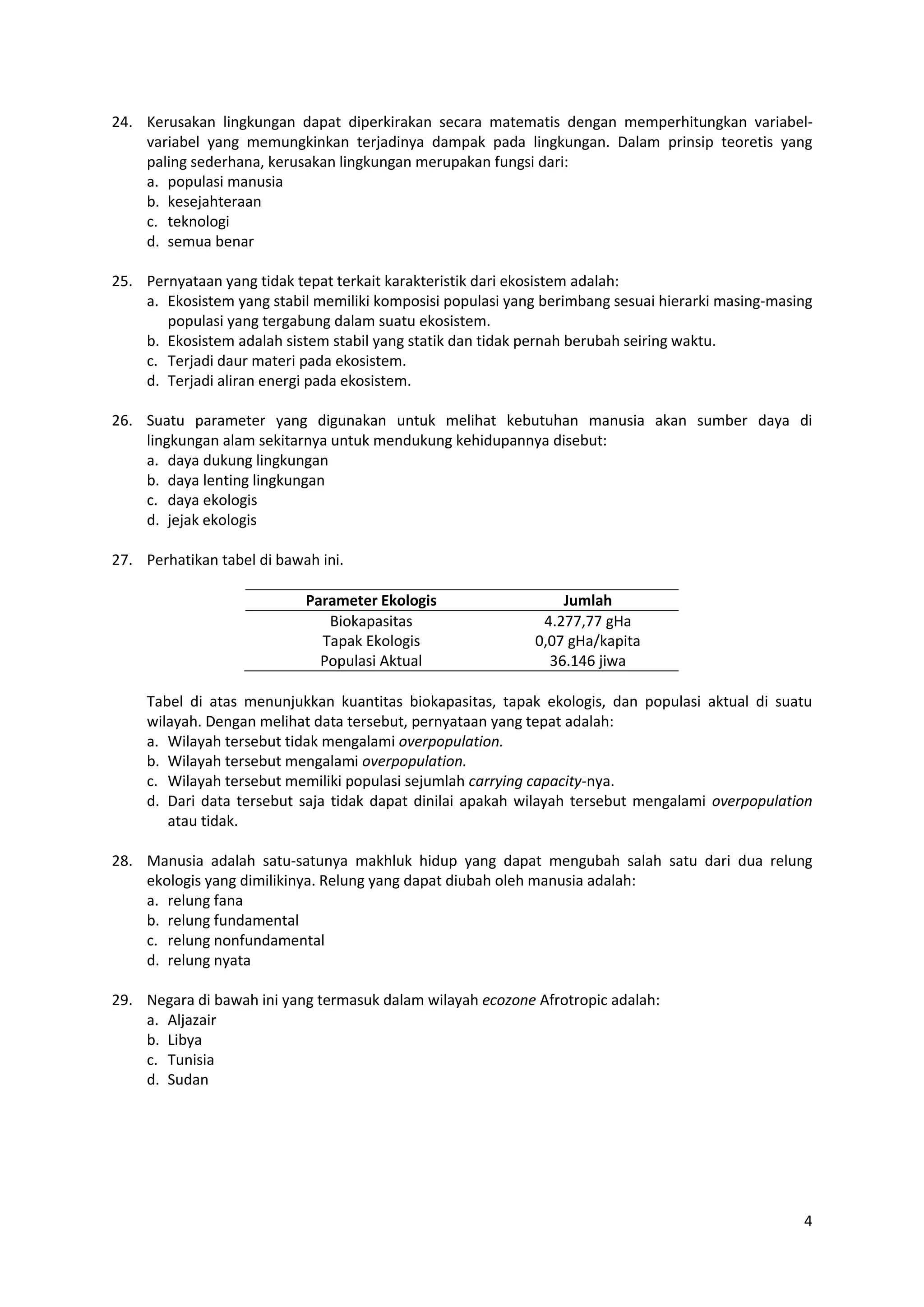 Soal OSK Geografi 2017 | PDF