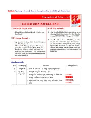 html/css exercise | PDF