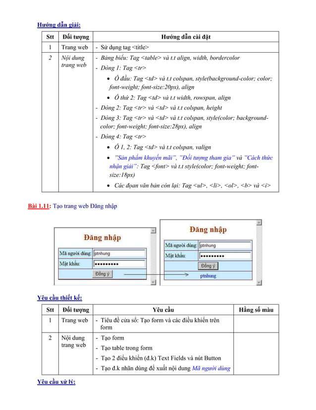 html/css exercise | PDF