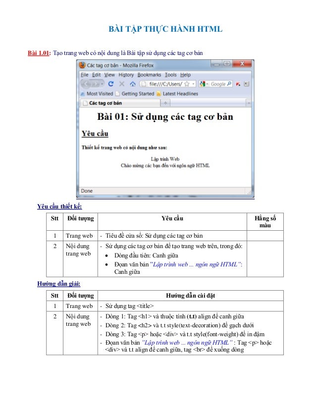 Html Css Exercise