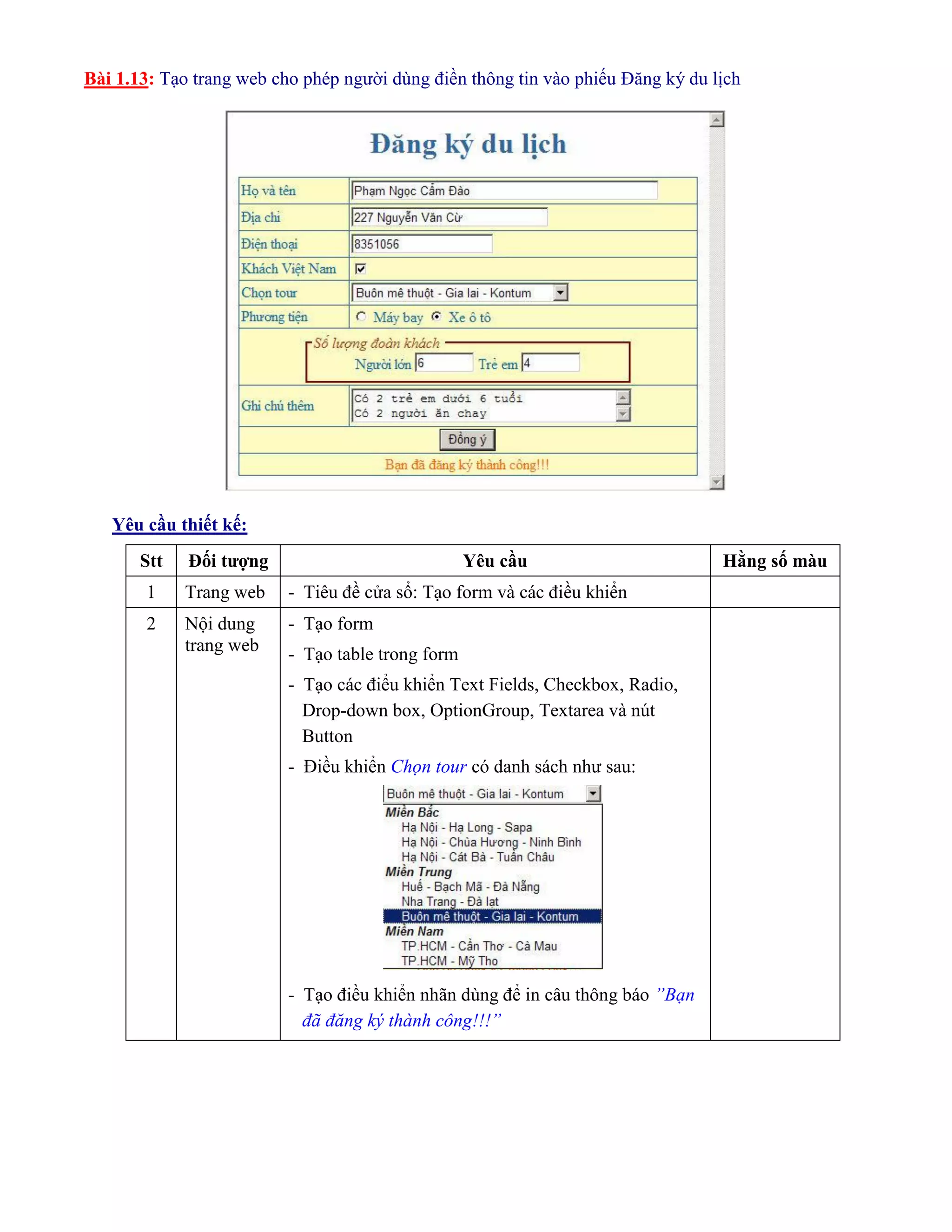 Bài tập HTML/CSS | PDF
