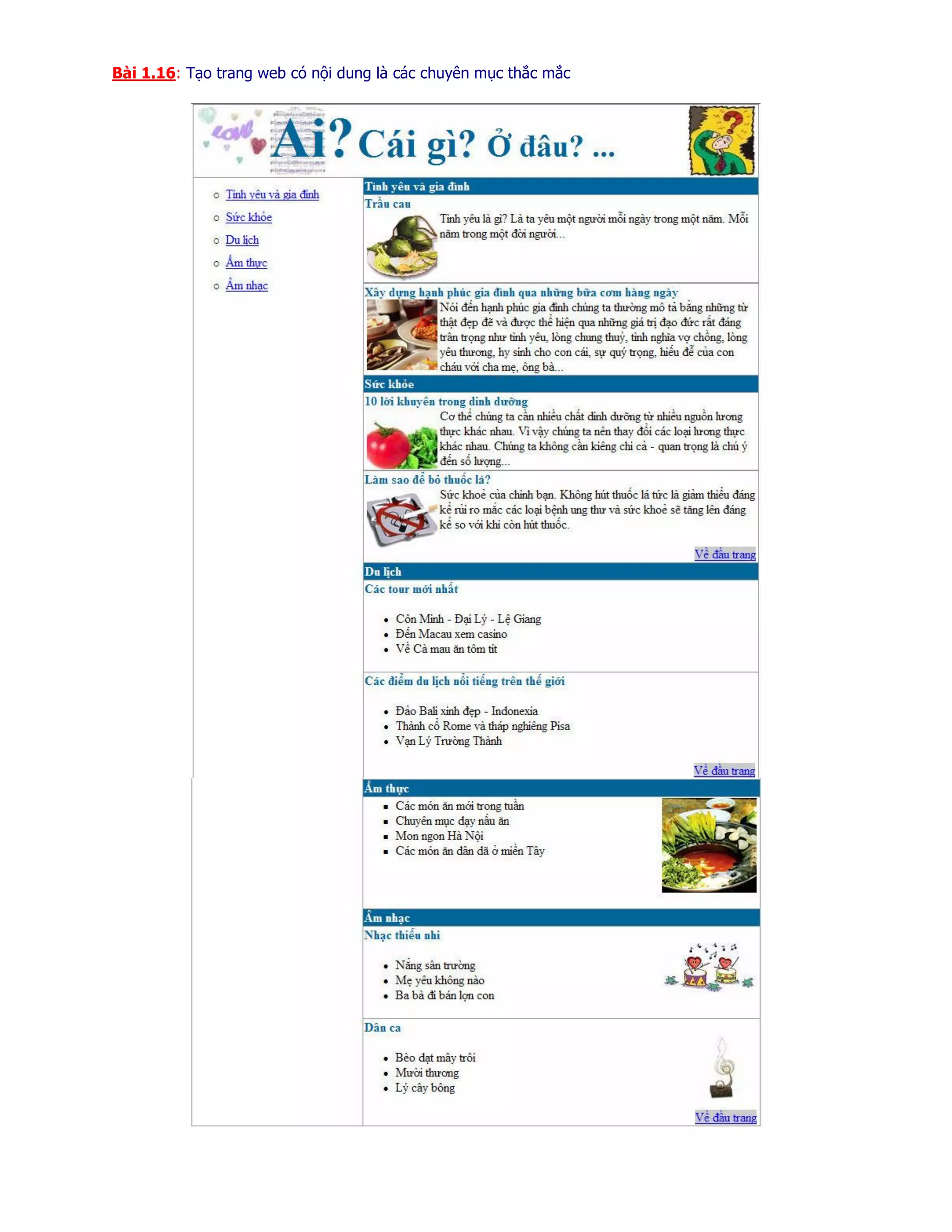 Bài tập HTML/CSS | PDF