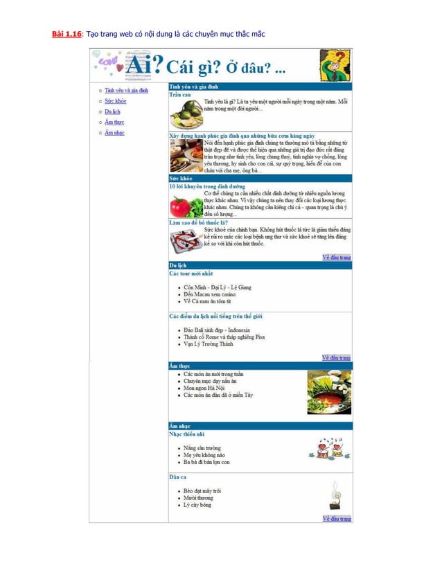 Bài tập HTML/CSS | PDF