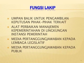 kebijakan pemerintah tentang penyusunan lakip | PPT