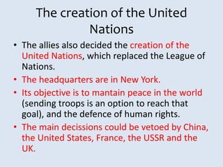 1. The world after ww2. the cold war | PPTX