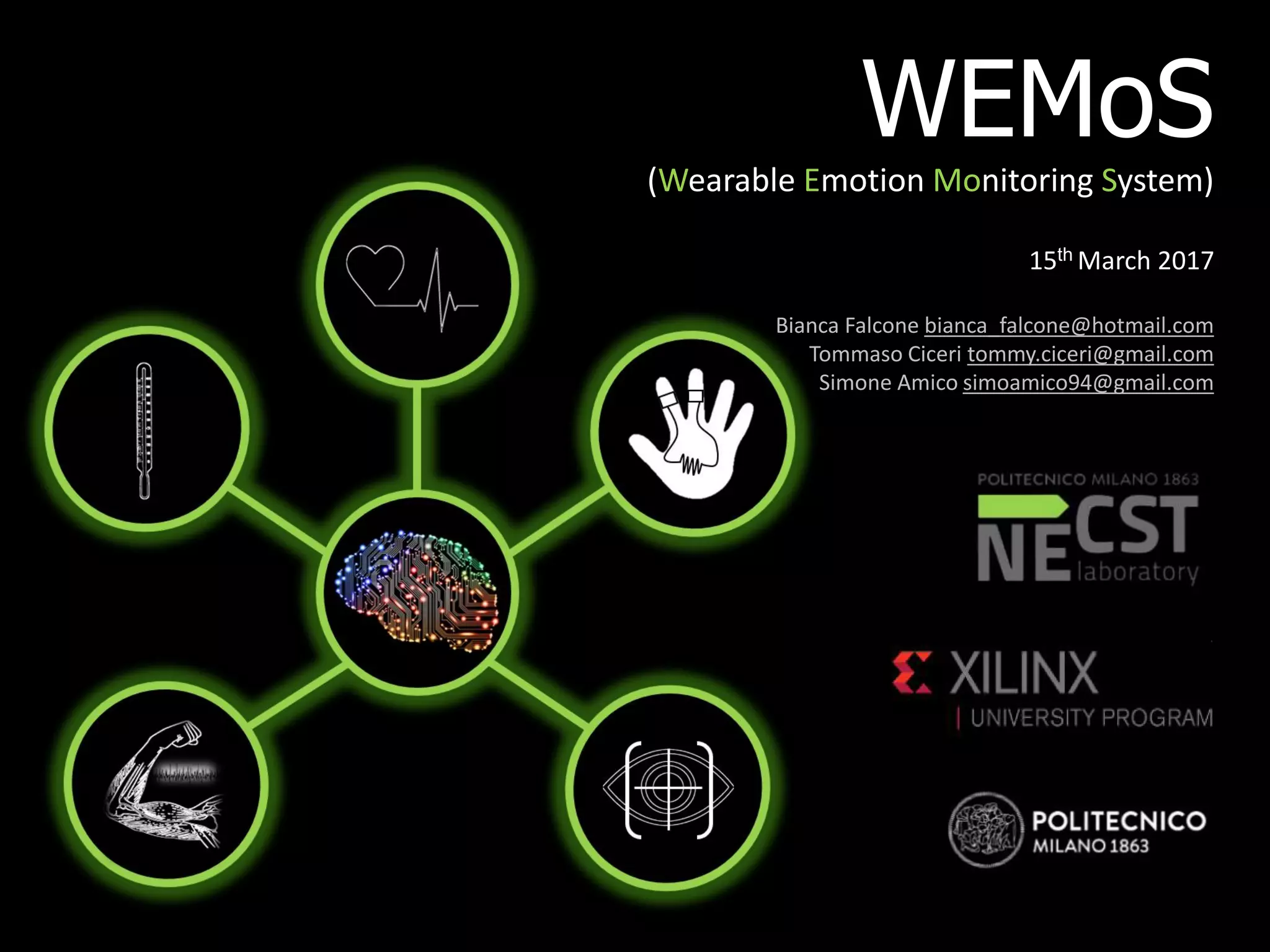1.WEMoS - Wearable Emotion Monitoring System | PPT