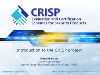 CRISP - Overview and results | PPTX