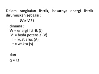 1. energi listrik | PDF