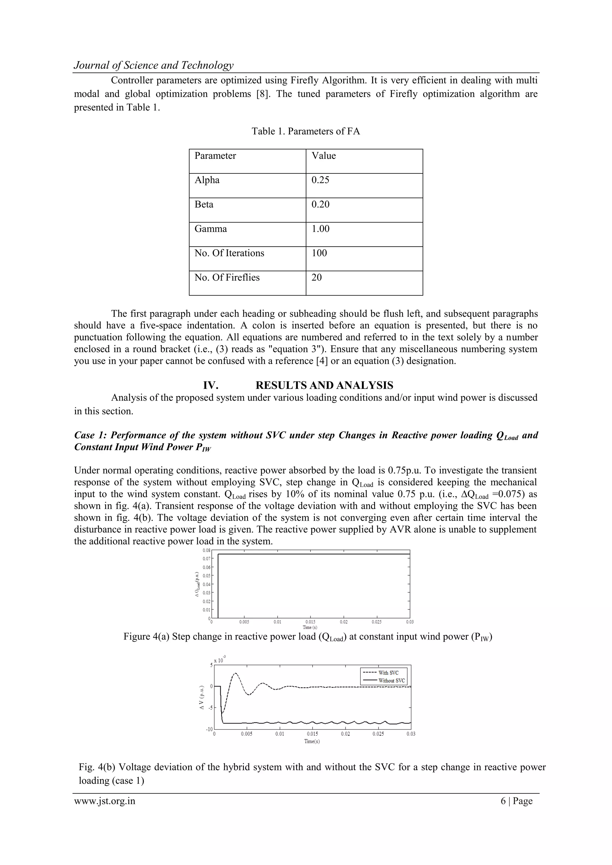 1firefly Algorithm Based Reactive Power Control Of An Isolated Wind Diesel Hybrid Power System