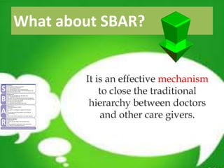 1. sbar technique in communication | PPTX