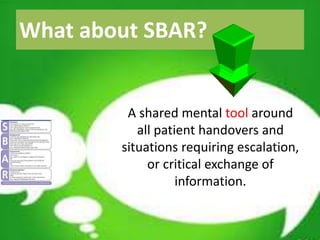 1. sbar technique in communication | PPTX