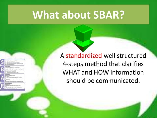 1. sbar technique in communication | PPTX