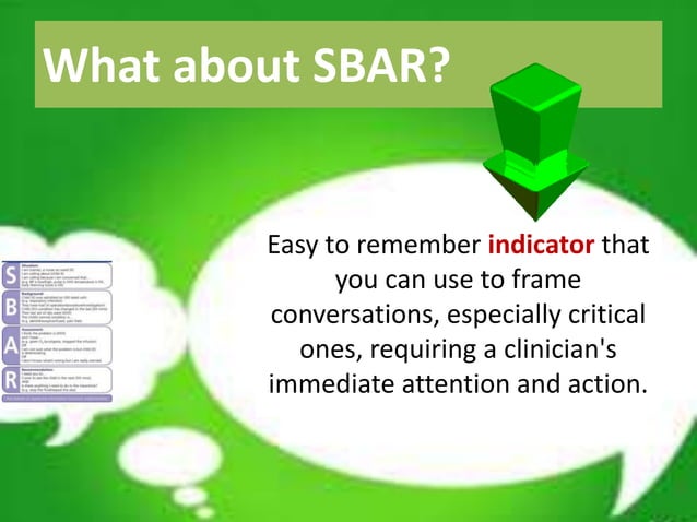 1. sbar technique in communication | PPTX