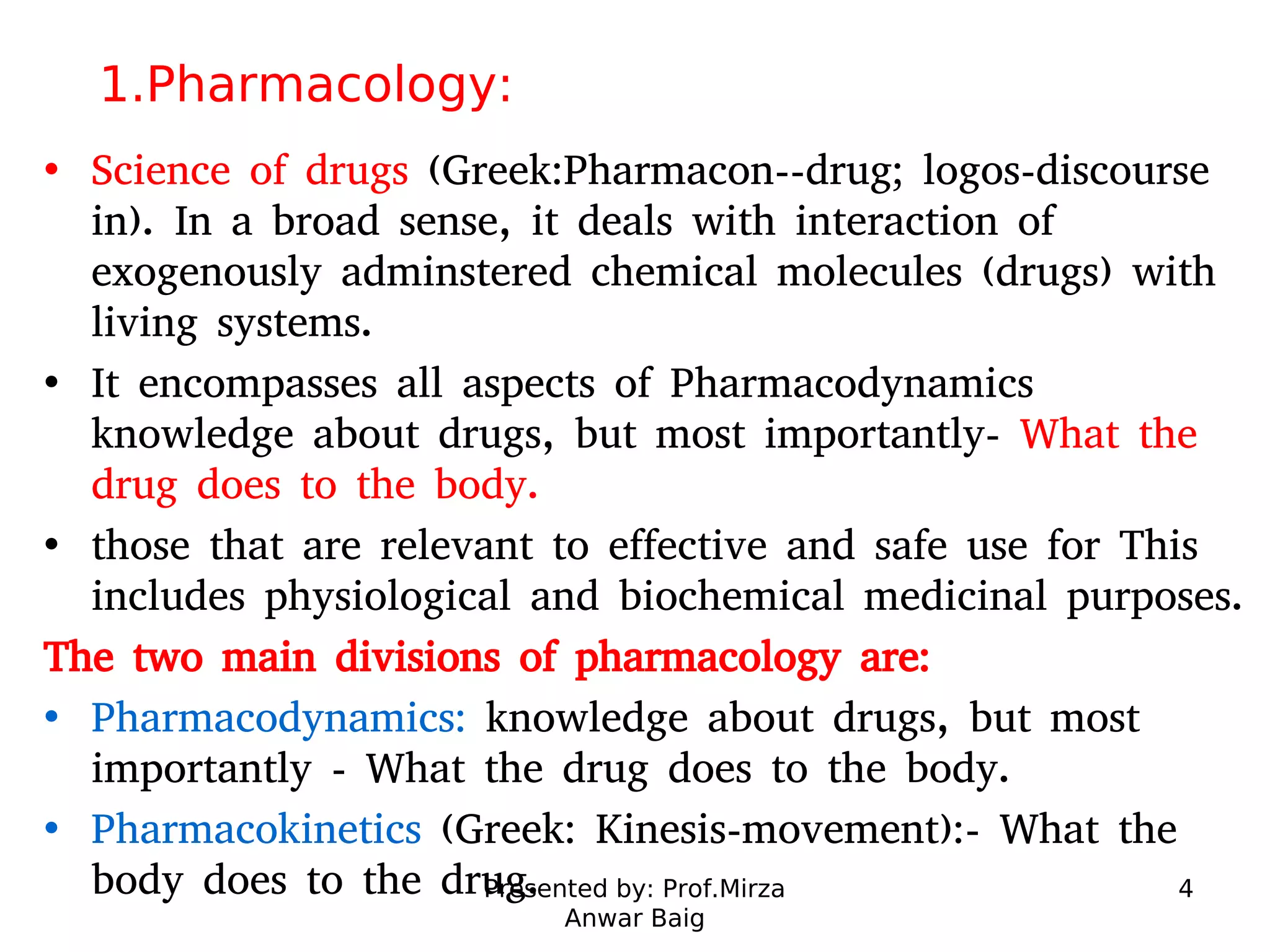 1.introduction to pharmacology | PDF | Pharmaceutical Industry | Industries