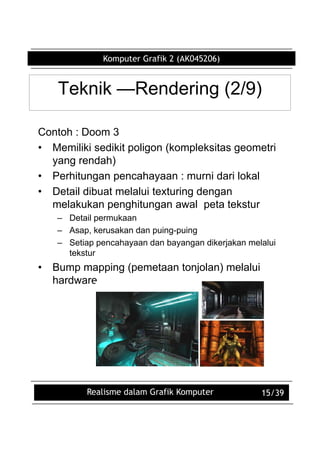1. realisme dalam grafik komputer | PDF