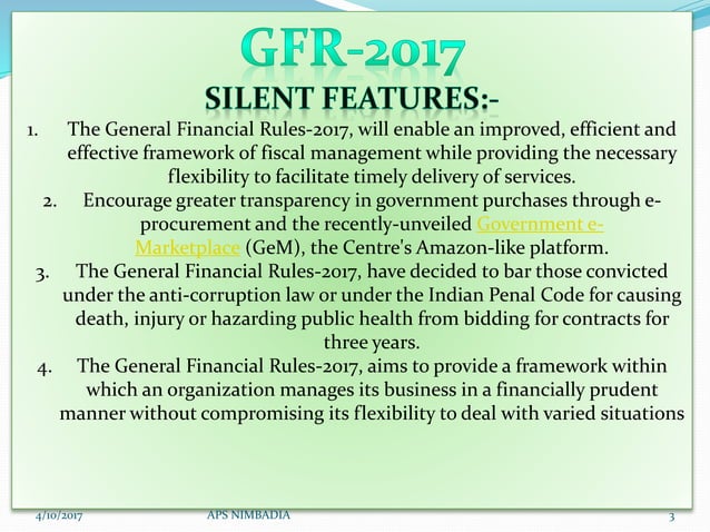 GFR-17,AT A Glance | PPTX | Government Support and Welfare | Financial Assistance