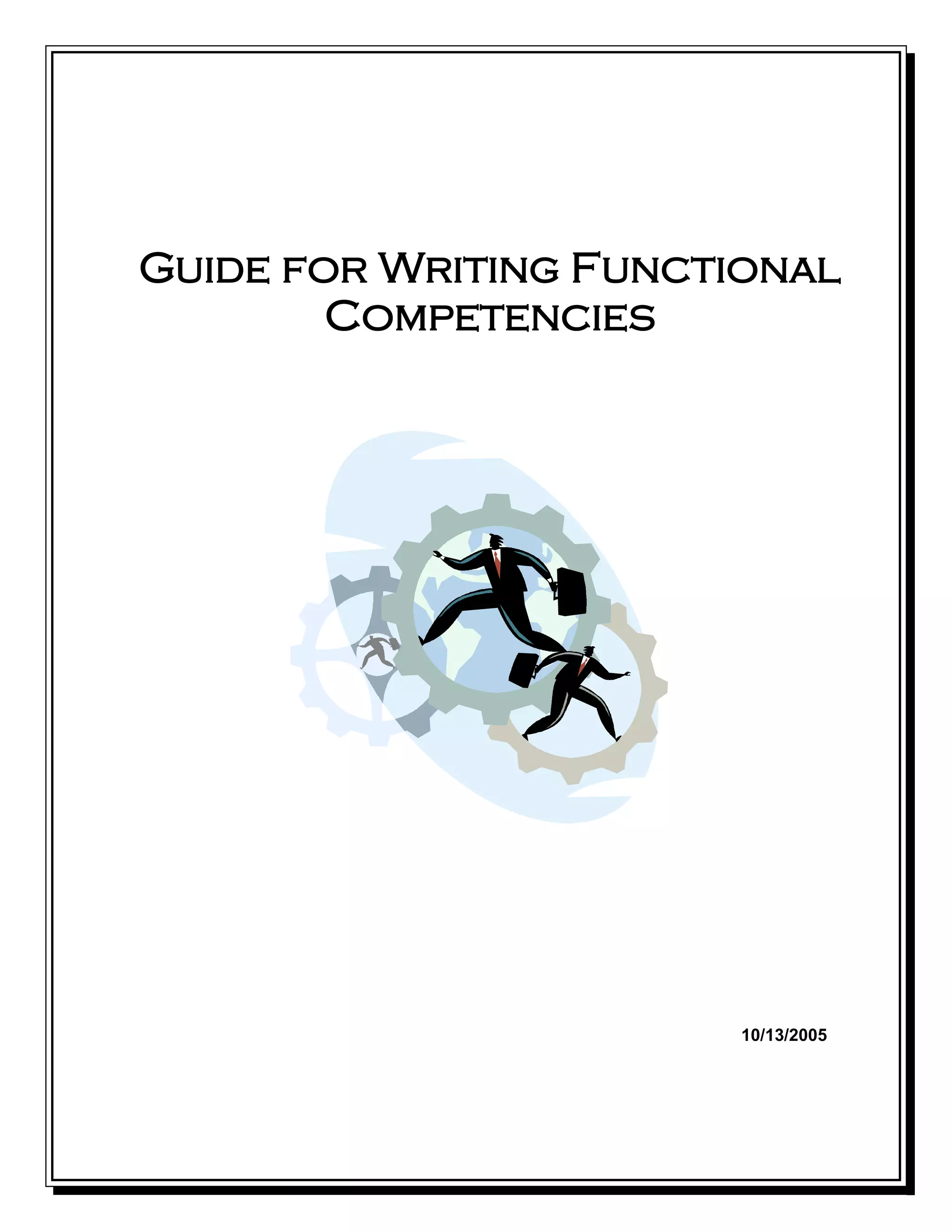 Guide for writing functional competencies (annotated) | PDF