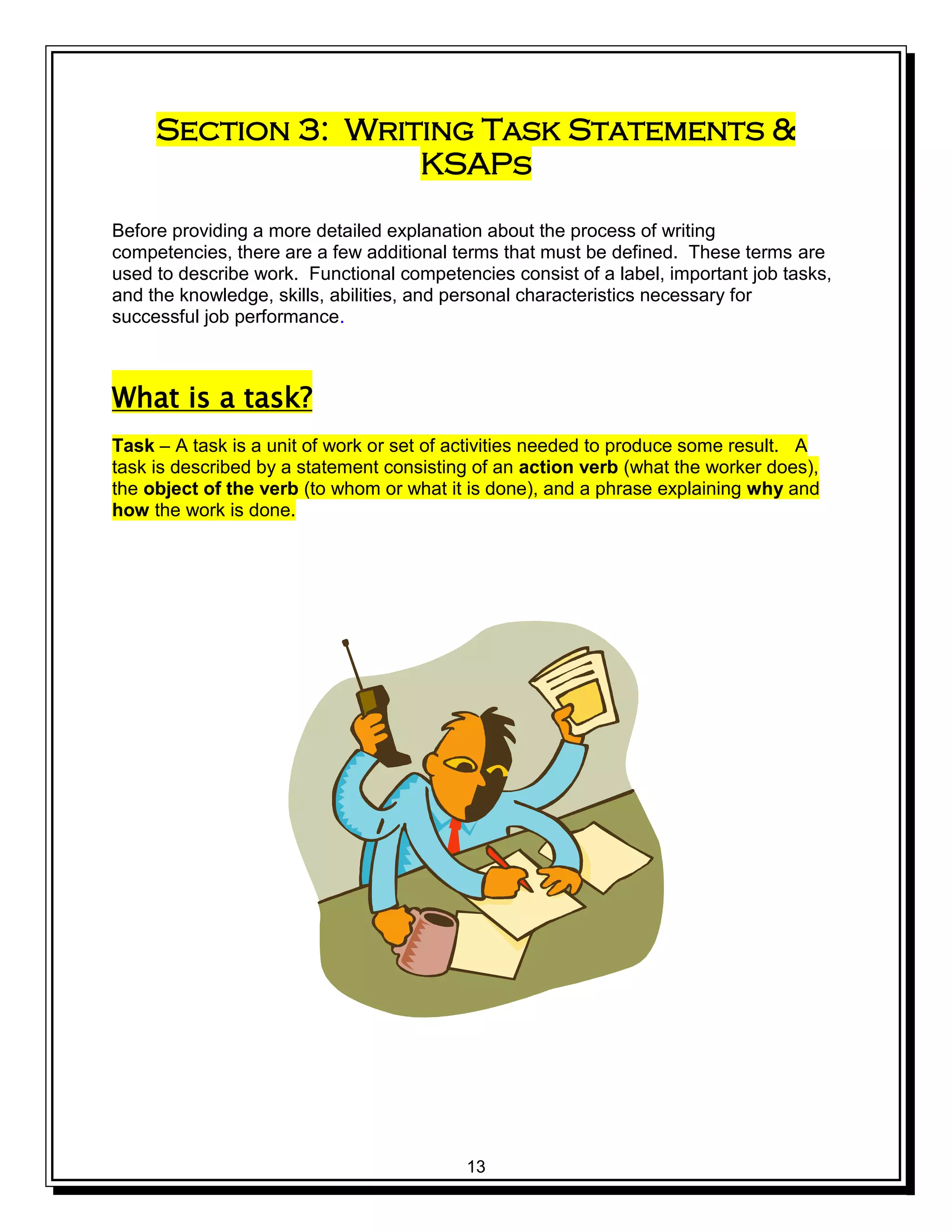 Guide for writing functional competencies (annotated) | PDF