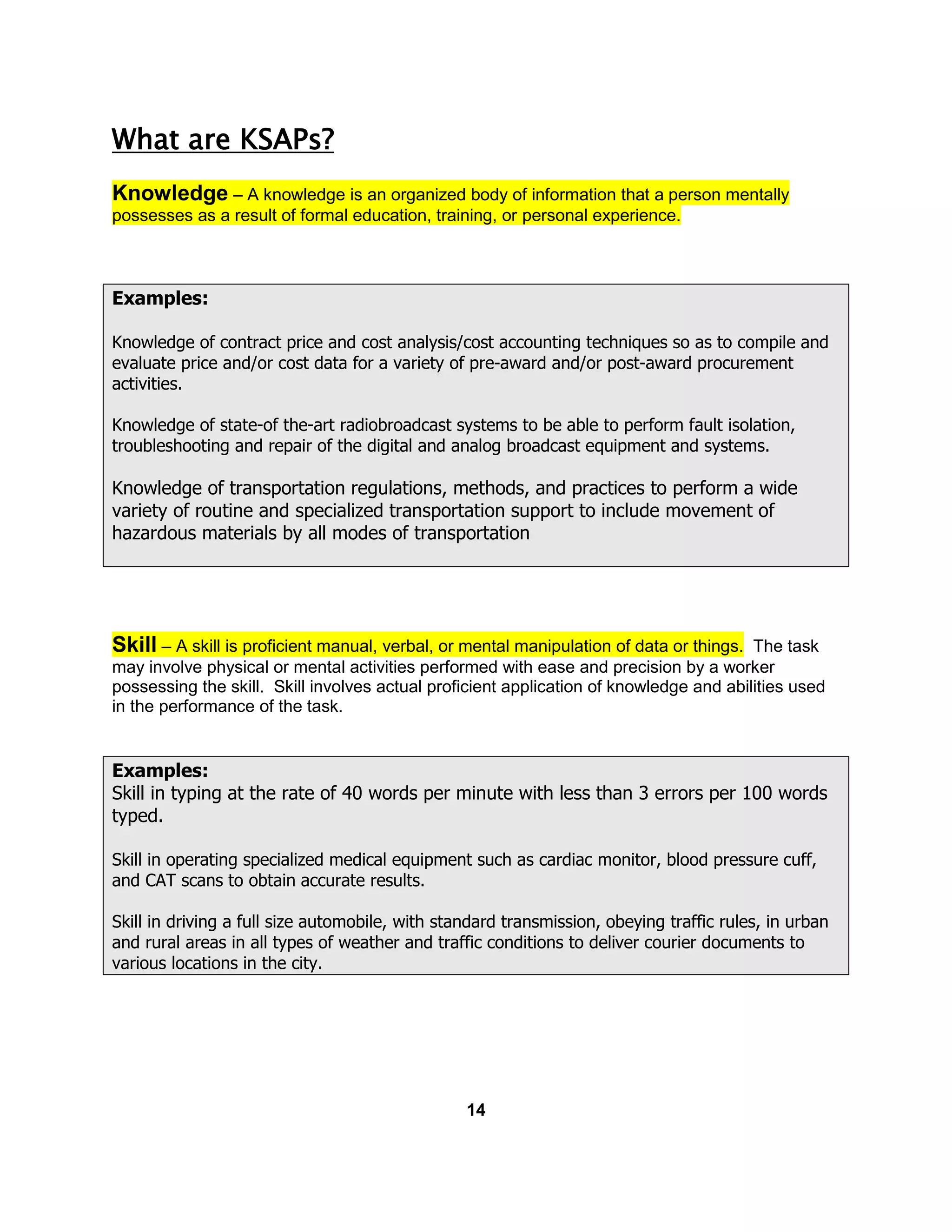 Guide for writing functional competencies (annotated) | PDF