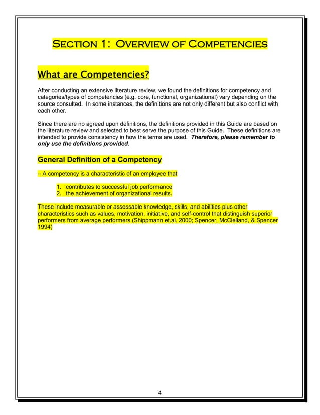Guide for writing functional competencies (annotated) | PDF