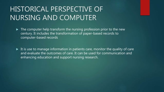 Introduction to Nursing Informatics | PPTX | Healthcare Industry ...