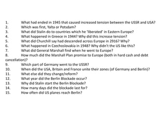 1. cold war and cuba overview | PPT