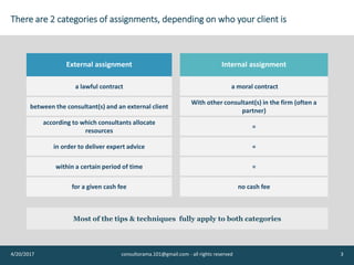 Consulting assignments 101 | PPT