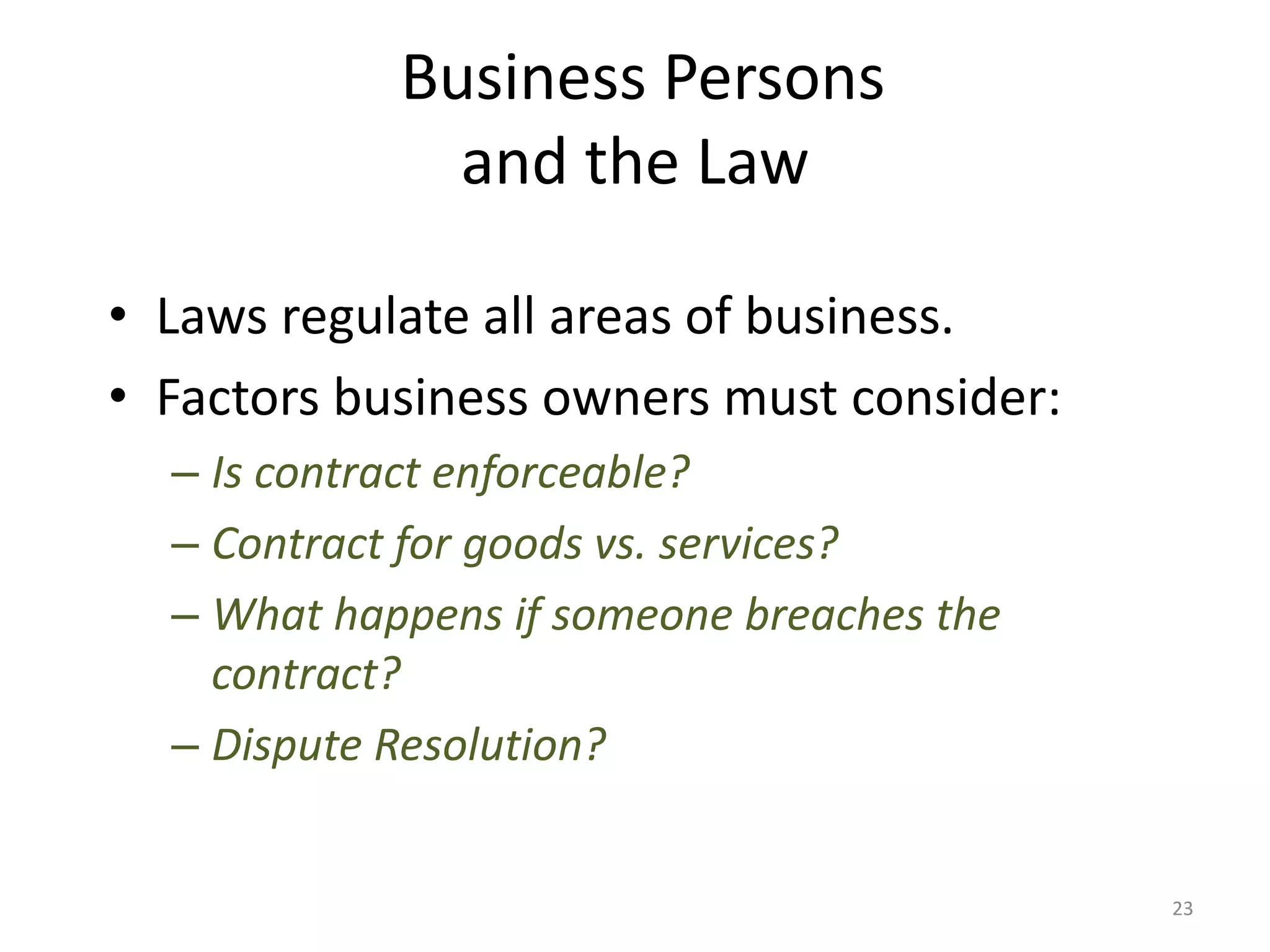 Introduction To Business Law | PPTX