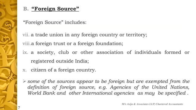 Foreign contribution (regulation) act, 2010 NGOs & Society-dollar | PPT