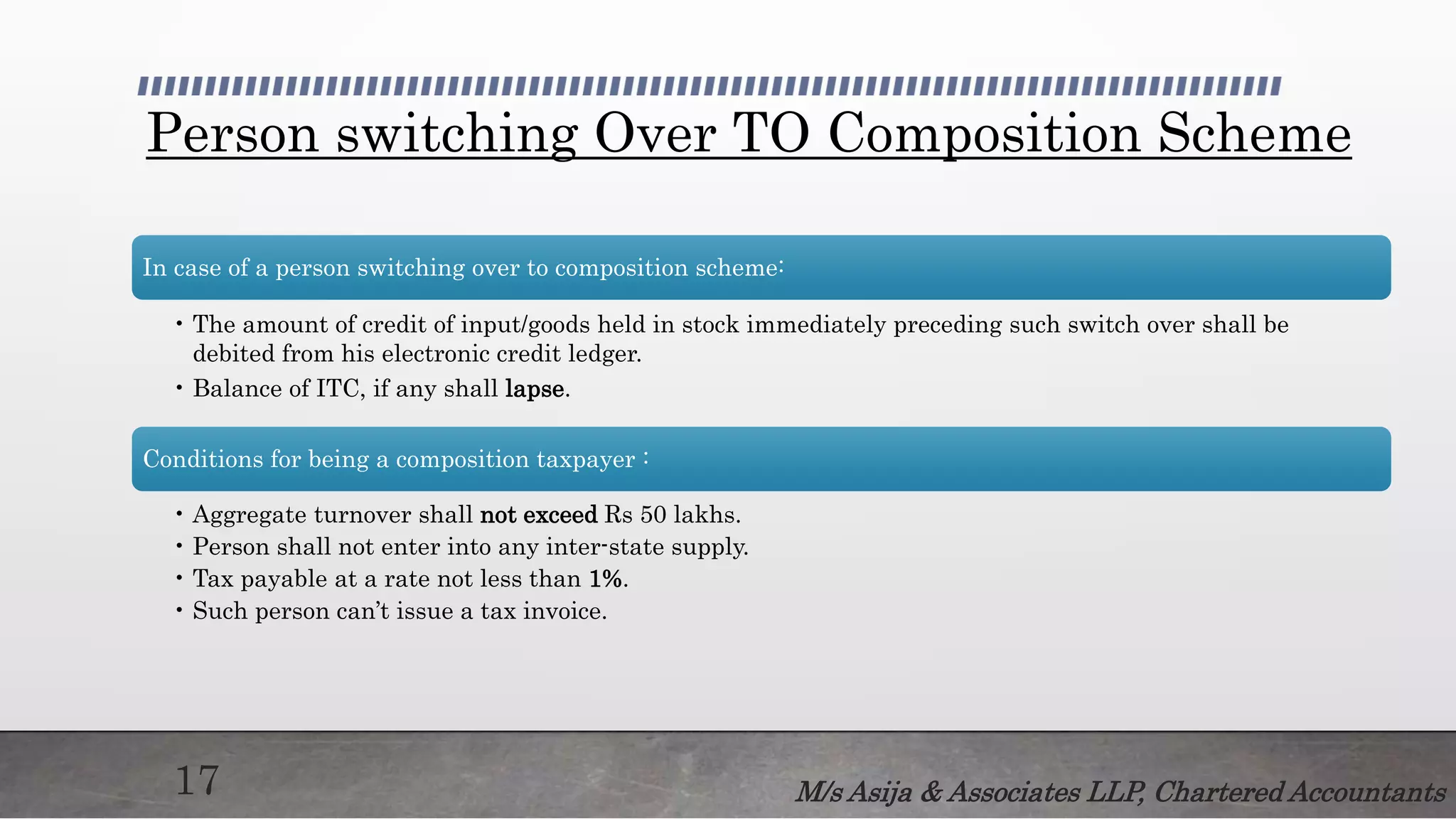 Overview of GST & Transition provisions | PPT