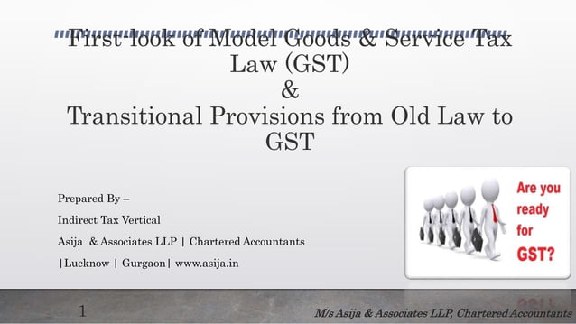 Overview of GST & Transition provisions | PPT