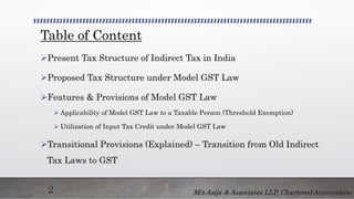 Overview of GST & Transition provisions | PPT
