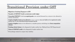 Overview of GST & Transition provisions | PPT