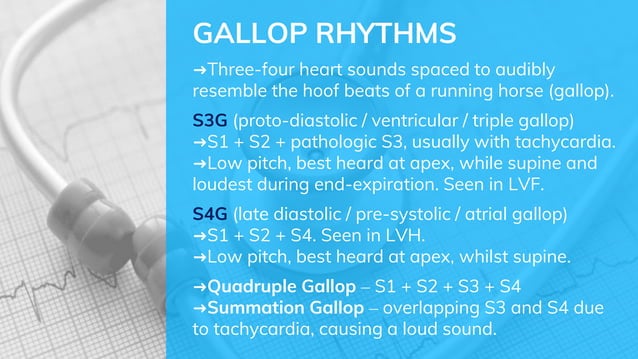 Cardiology 1.6. Heart Sounds and Murmurs - by Dr. Farjad Ikram | PPTX