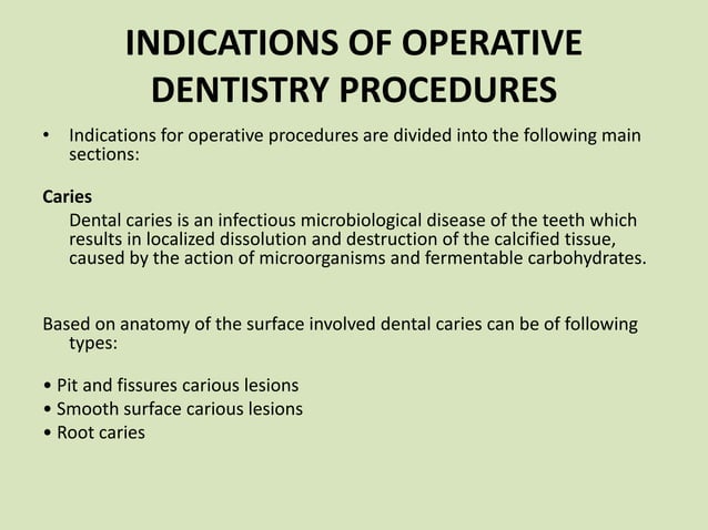 1.introduction to operative dentistry | PPTX | Dental Health | Diseases ...