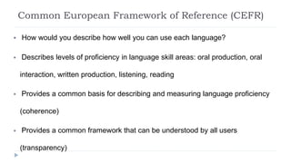 Relating Language Examinations to the Common European Framework of ...