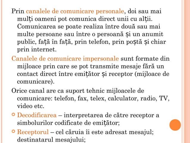 1. schema comunicarii | PPT