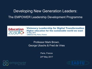Developing New Generation Leaders: The EMPOWER Leadership Development ...