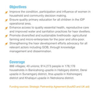 Brochure of BRAC's Integrated Development Programme (IDP) | PDF