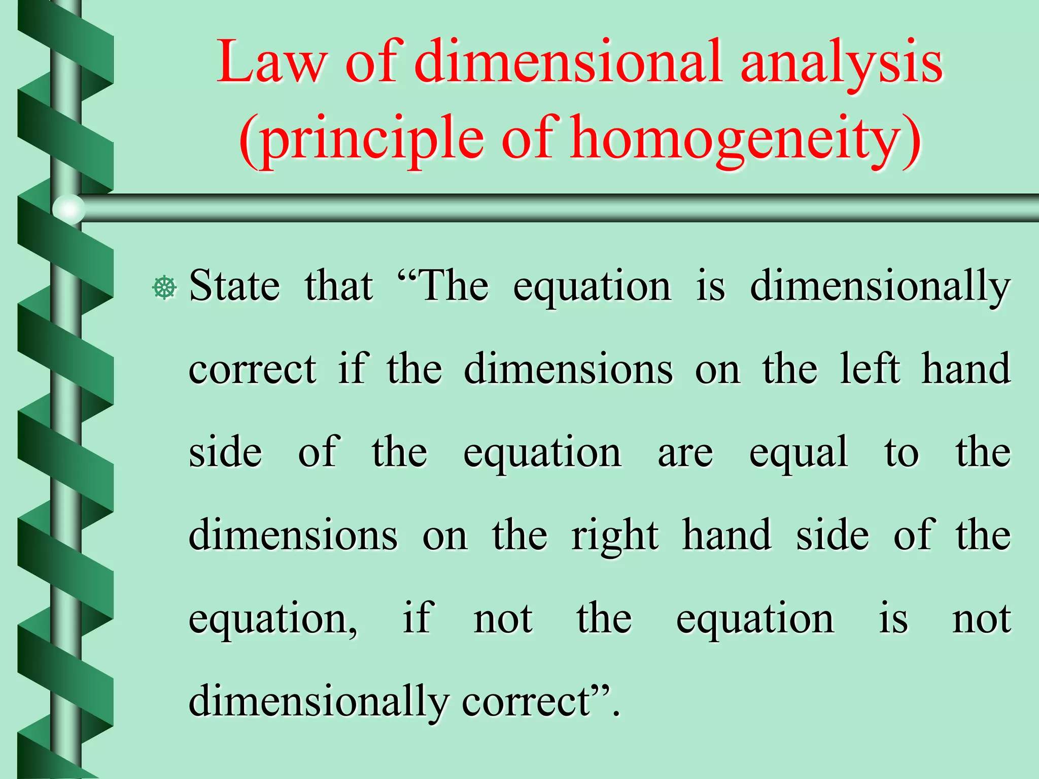 Dimensions and Dimensional Analysis | PPTX