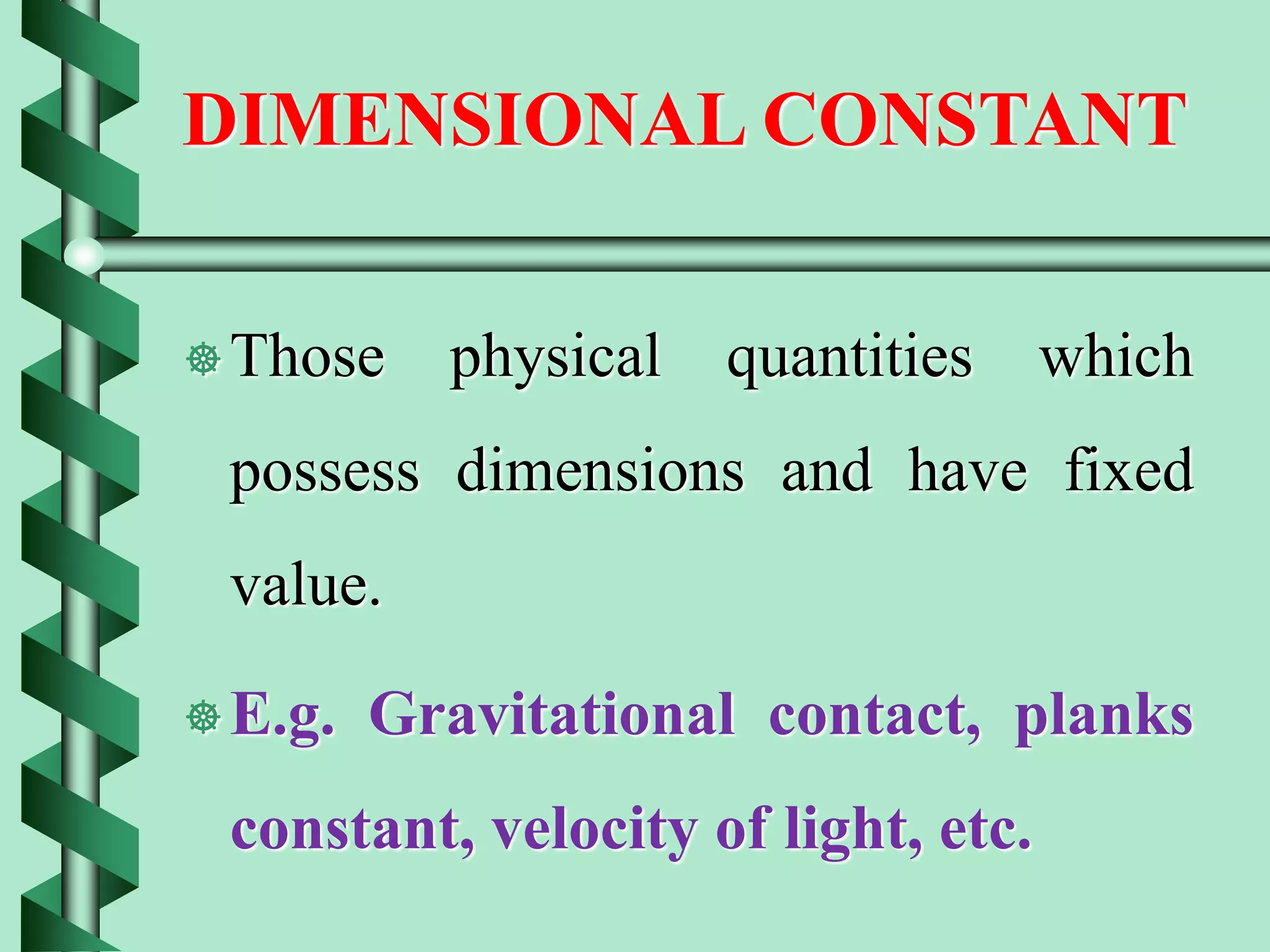 Dimensions and Dimensional Analysis | PPTX