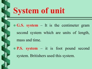Dimensions and Dimensional Analysis | PPTX