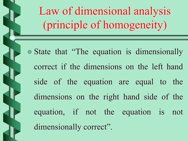 Dimensions and Dimensional Analysis | PPTX
