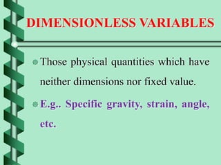 Dimensions and Dimensional Analysis | PPTX