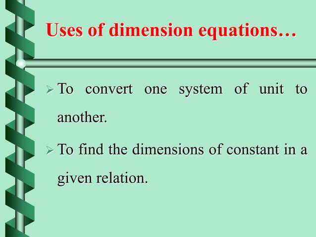 Dimensions and Dimensional Analysis | PPTX