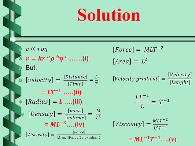Dimensions and Dimensional Analysis | PPTX
