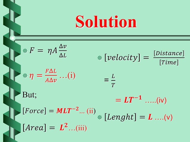 Dimensions and Dimensional Analysis | PPTX