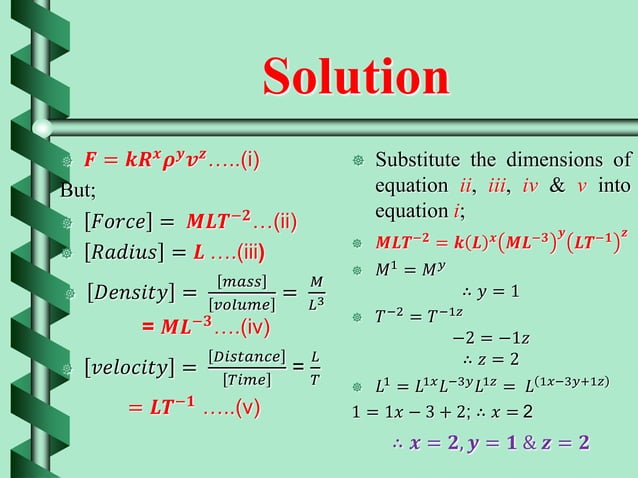 Dimensions and Dimensional Analysis | PPTX