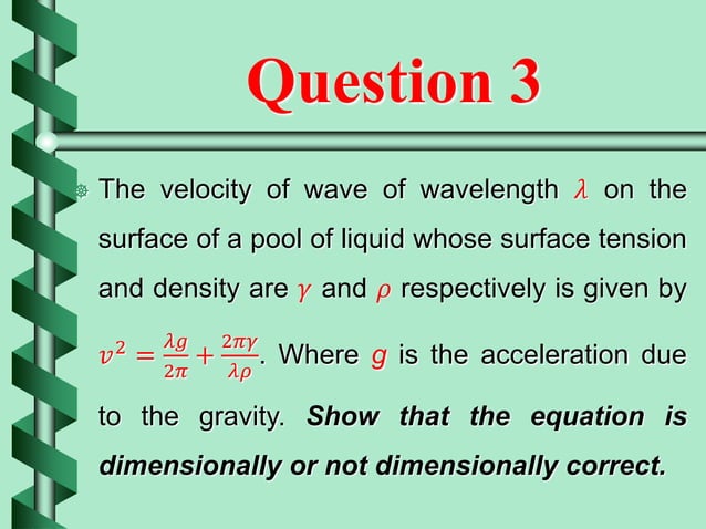 Dimensions and Dimensional Analysis | PPTX