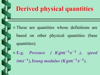 Dimensions and Dimensional Analysis | PPTX